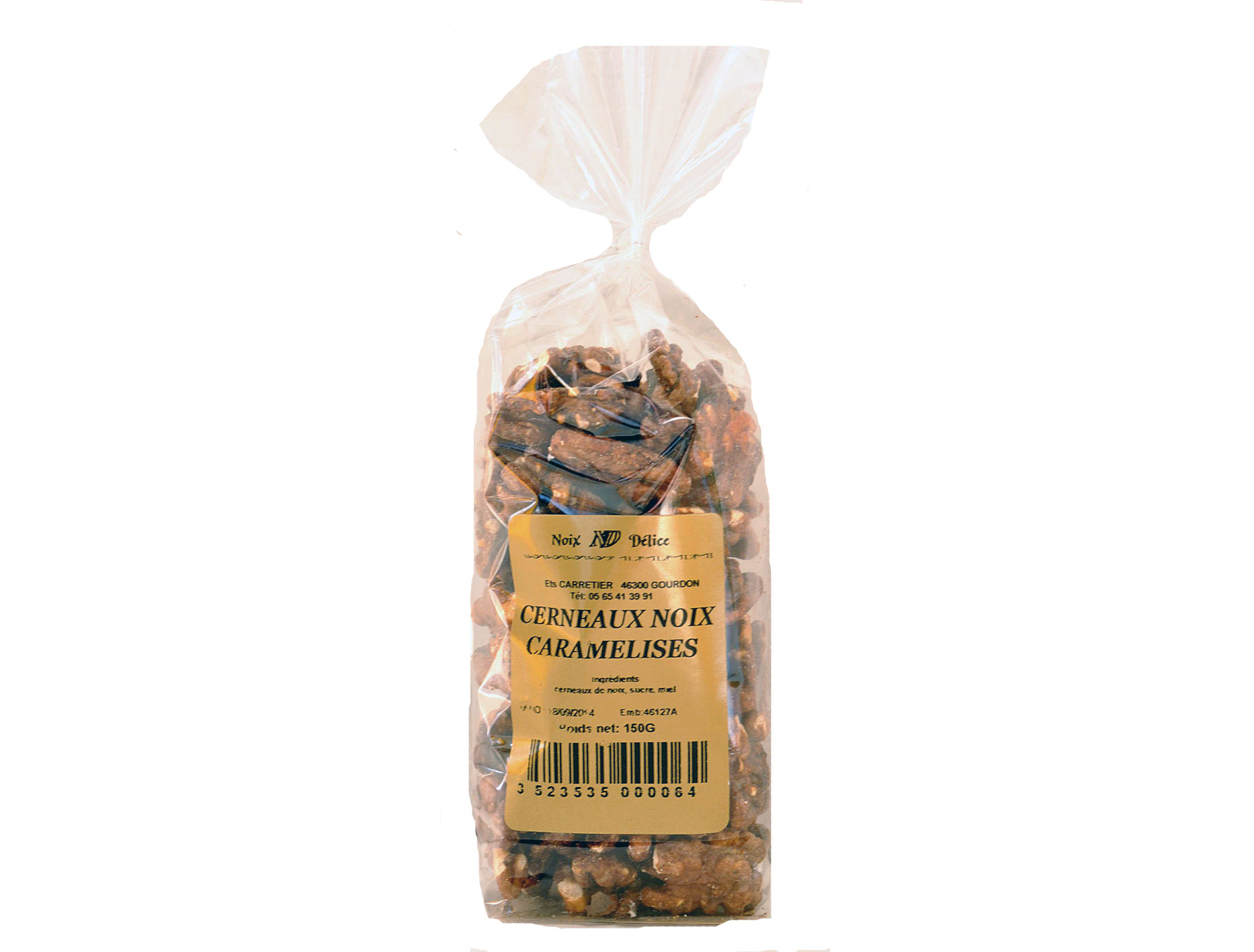 cerneaux noix caramelise sachet | Noix Delice